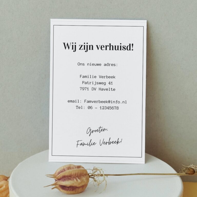 Verhuiskaarten van je nieuwe huis, speciaal voor jou gemaakt - Artli